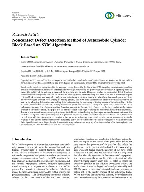 Pdf Noncontact Defect Detection Method Of Automobile Cylinder Block