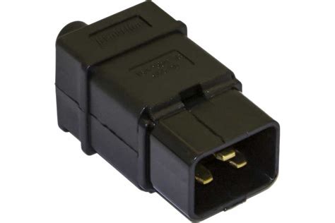 Разъем Hyperline Con Iec320c20 Iec 60320 C20 220В 16a на кабель контакты на винтах плоские