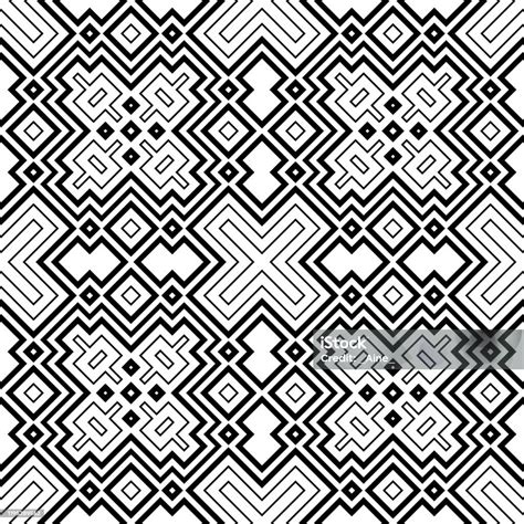 마름모와 원활한 추상적 인 배경 체크 무늬 무한대 기하학적 패턴 벡터 그림입니다 0명에 대한 스톡 벡터 아트 및 기타 이미지 0명 갈매기표 수장 검은색 Istock