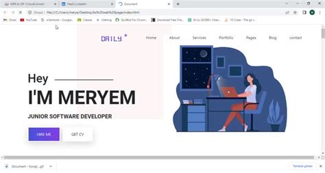 Meryem Gurgen İpekcİ On Linkedin Bs Portfolio Web Page Made With Hmtl