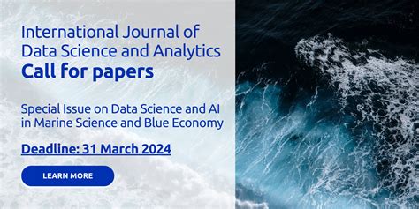 International Journal Of Data Science And Analytics Call For Papers Special Issue On Data