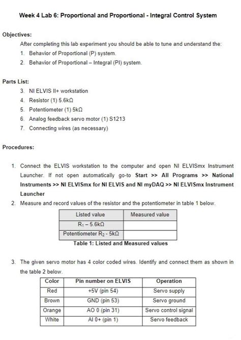 Objectives After Completing This Lab Experiment You Chegg Com