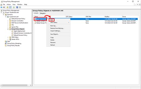 Kb6864 Deploy The Eset Management Agent Using A Group Policy Object Windows