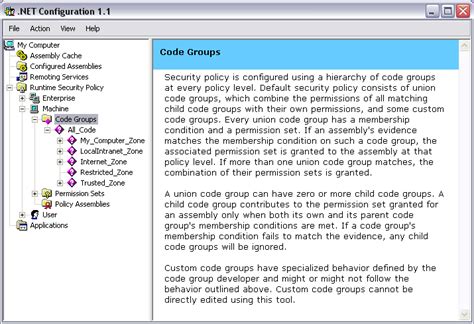 Managing Net Code Access Security Cas Policy