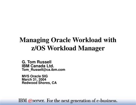 PPT Managing Oracle Workload With Z OS Workload Manager PowerPoint Presentation ID 9713548