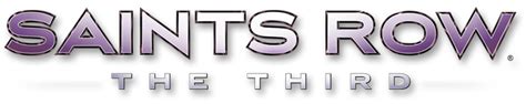 Saints Row The Third Name Logo 2 Psd Official Psds