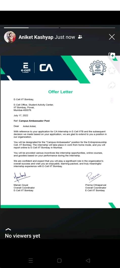 Aniket Kashyap Posted On Linkedin