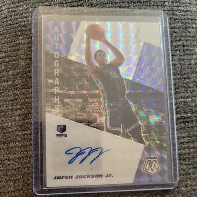 Jaren Jackson Jr Auto Memphis Grizzlies 019 20 Panini Mosaic Silver Am