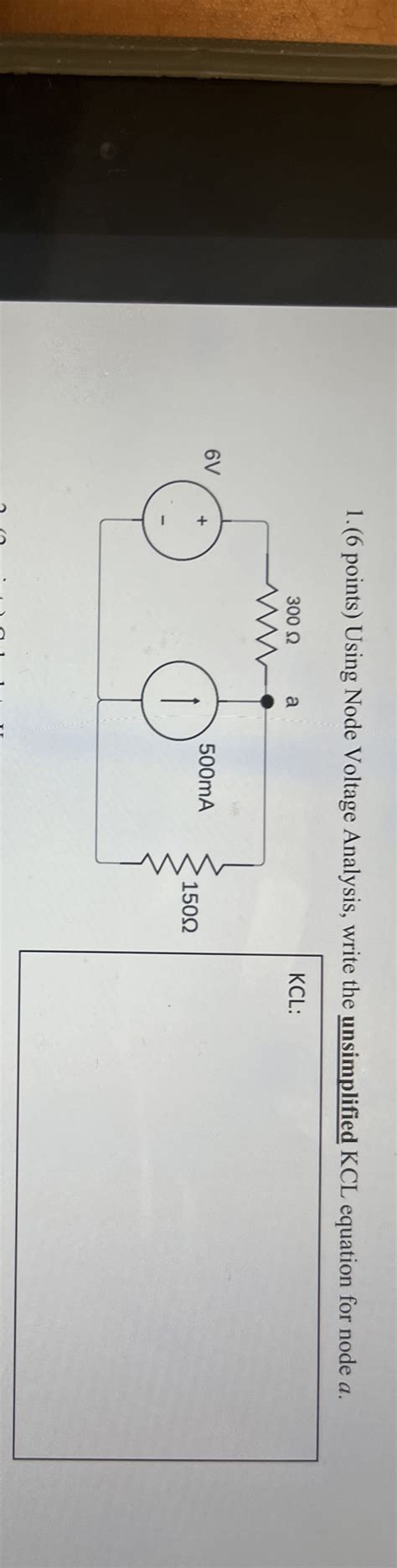 Solved Points Using Node Voltage Analysis Write The Chegg
