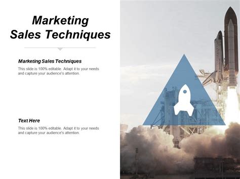 Marketing Sales Techniques Ppt Powerpoint Presentation Professional