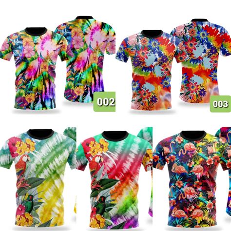 🌺เสื้อลายดอก วันสงกรานต์ สีแจ่มๆ สดๆ แนวฮาวาย ผ้าไมโคร Shopee Thailand