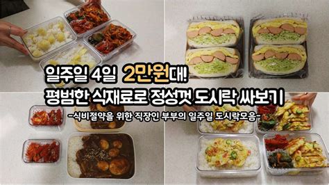 직장인 부부의 식비절약을 위한 도시락모음 평범하고 저렴한 식재료 찾아 정성스럽게 도시락 만들어보기고물가식비절약도시락구운메추리알하이라이스양배추라페샌드위치느타리