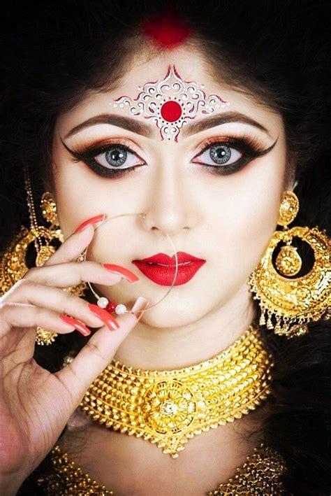 Pin By Appa Jadhav On Devi Bengali Bridal Makeup Indian Bridal