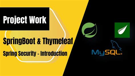 27 Spring Security Introduction Springboot And Thyemleaf Project