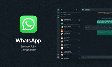 Whatsapp Desktop Ui Dark Mode And Pixel Perfect Recreation Figma