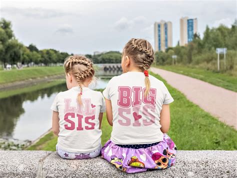Big Sis Svg Lil Sis Svg Matching Sister Shirts Svg Big Sister Png