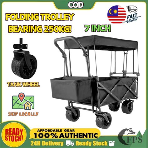 Cod Outdoor Wagon Trolley Luxury Wagon With Roof Foldable Truck Off Road Truck Utility Folding