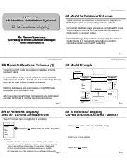 Mapping ER Model To Relational Schema In COSC 304 Course Course Hero