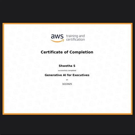 Aws Ai Generativeai Machinelearning Cloudcomputing Aiinbusiness Shwetha S