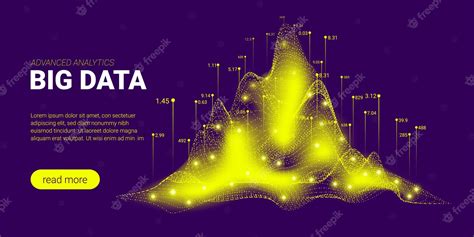 Premium Vector Big Data Background With Business Analytics Concept