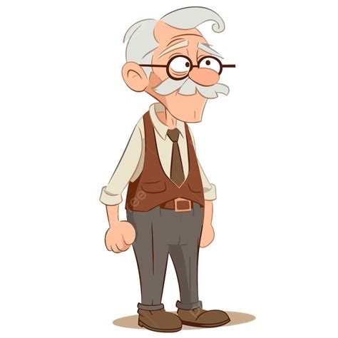 Grandpa Clipart Old Retired Man In Glasses Cartoon Vector Man Clipart Glasses Clipart Cartoon