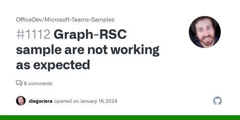Graph Rsc Sample Are Not Working As Expected · Issue 1112 · Officedev