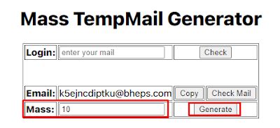Cara Membuat Temporary Email Sekaligus Banyak Revesery