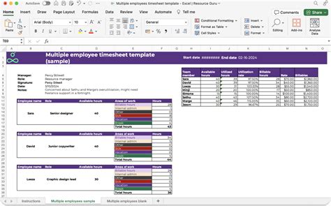 Free Employee Timesheet Templates Individual And Multiple