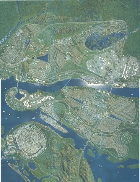 Expanded My City With A Pedestrian Circle District 2nd And 3rd Pic Is The Close Up Of The