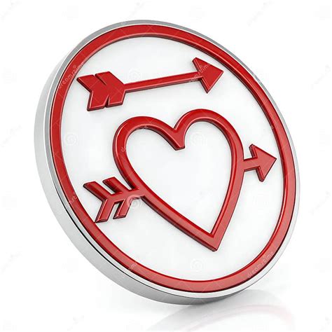 3d Rendering Love React Icon Stock Illustration Illustration Of