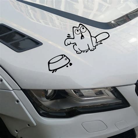 Funny Cat Car Stickers And Decals Car Window Decor Universal For Auto Carbumperwindow 83cm X