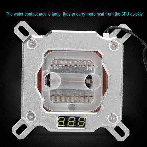 Mugast CPU Water Cooling Block Computer CPU Water Cooling Block Water Temperature Block With