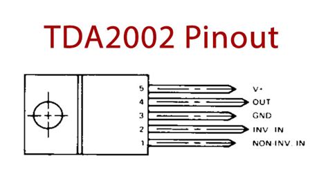 Tda2002 8w Audio High Power Amplifier Datasheet