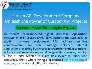Hire An API Development Company Unleash The Power Of Custom API
