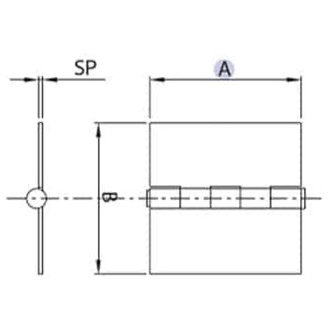 Weldable Hinge Removable Pin Proweld