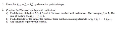 Solved 5 Prove That Fn 3 Fn 2fn 2 Where N Is A Positive Chegg Com