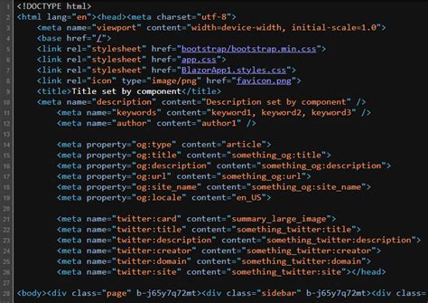 Seo Is Simplified In Blazor Net Core Asp Net C Sql Blog