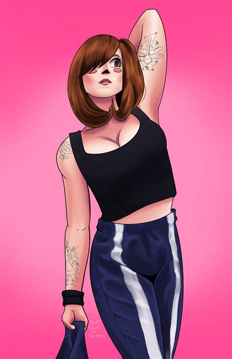 Ochako Fan Art Inspired By A Cosplay Friend Of Mine Rbokunoheroacademia