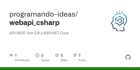 Github Programando Ideaswebapicsharp Api Rest Con C Y Aspnet Core