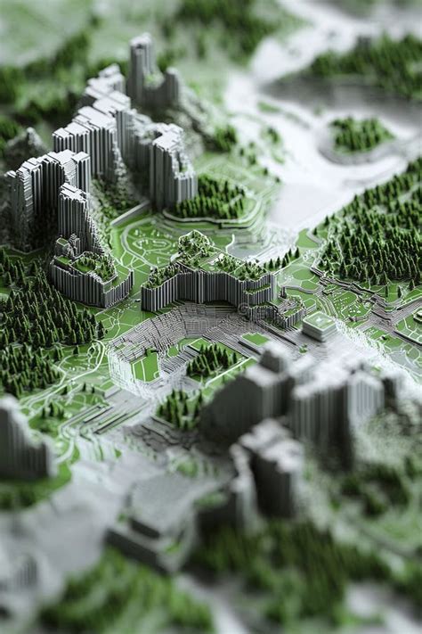 A Layered 3d Map With Dynamic Weather Overlays And Gis Network Pathways