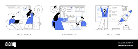 Project Implementation Abstract Concept Vector Illustrations Stock Vector Image And Art Alamy