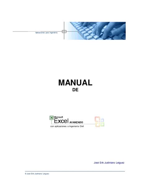 Manual Excel Vba Ing 1 Civil Pdf Microsoft Excel Hoja De Cálculo