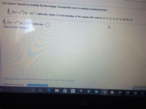 Solved Use Greens Theorem To Evaluate The Line Integral