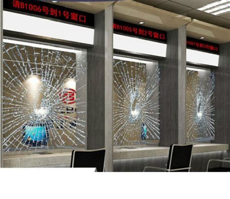 Building Safety Bulletproof Tempered Glass Laminated Rough Edges Polished