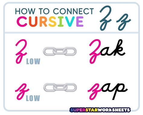 Cursive Z Superstar Worksheets