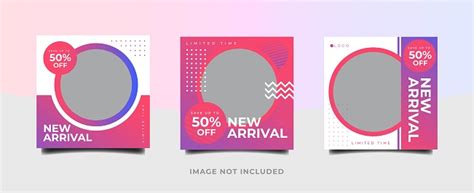 할인 프로모션 판매 및 특별 제공을위한 현대 패션 소셜 미디어 팩 템플릿 모바일 앱용 기하학적 추상적 패턴 프레임 프레임