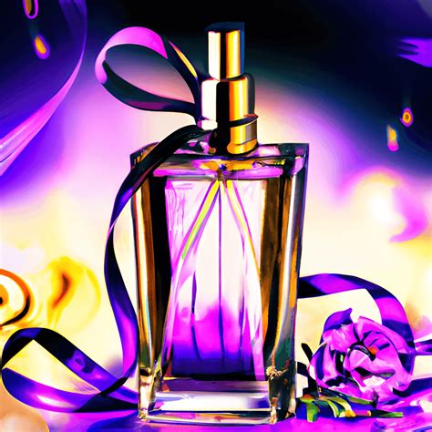 Magnificent DreamLike Luxus-Parfümflasche mit weichem lila Glas ...