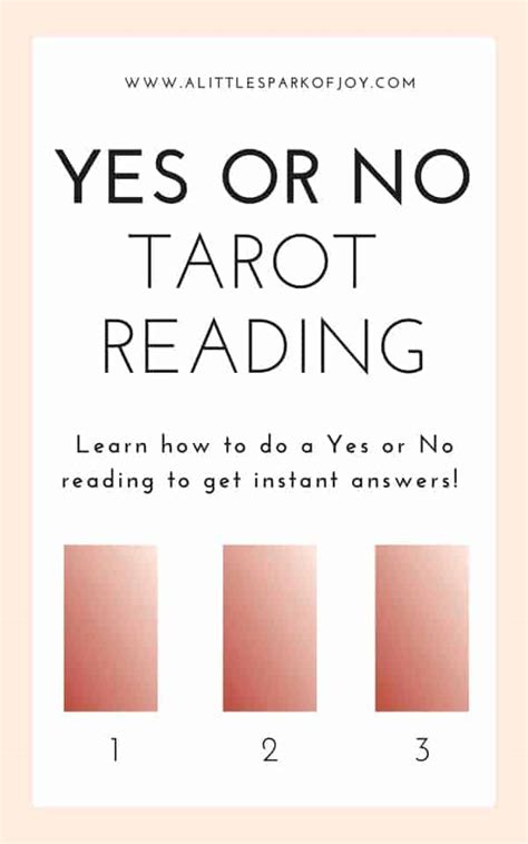 Yes Or No Tarot Readings 101 How To Gain Guidance