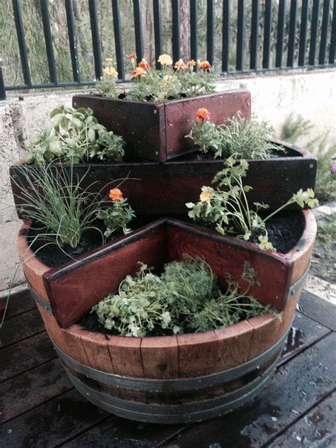 Wine Barrel Herb Garden At Jenny Nichole Blog