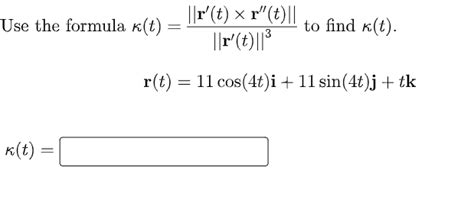 Solved Use The Formula K T R T X R T To Find K T